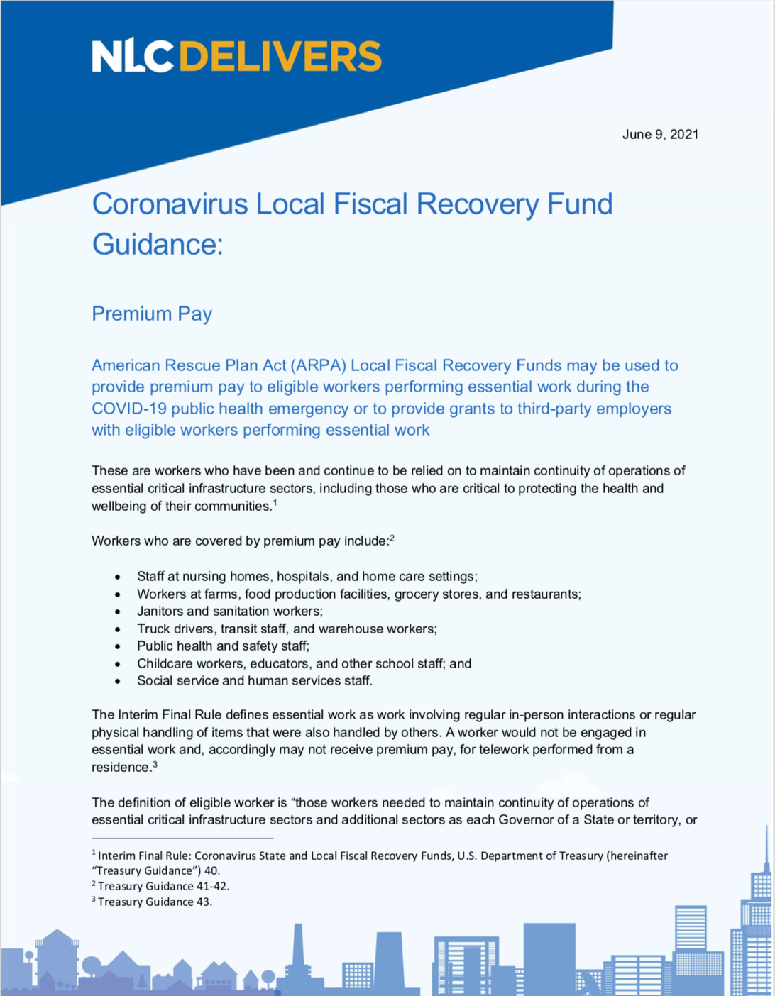 How to Use ARPA Funds to Provide Premium Pay to Eligible Workers ...