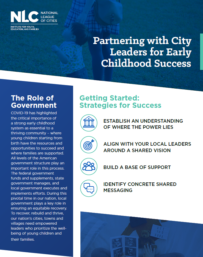 Fact Sheet: Partnering with City Leaders for Early Childhood Success ...