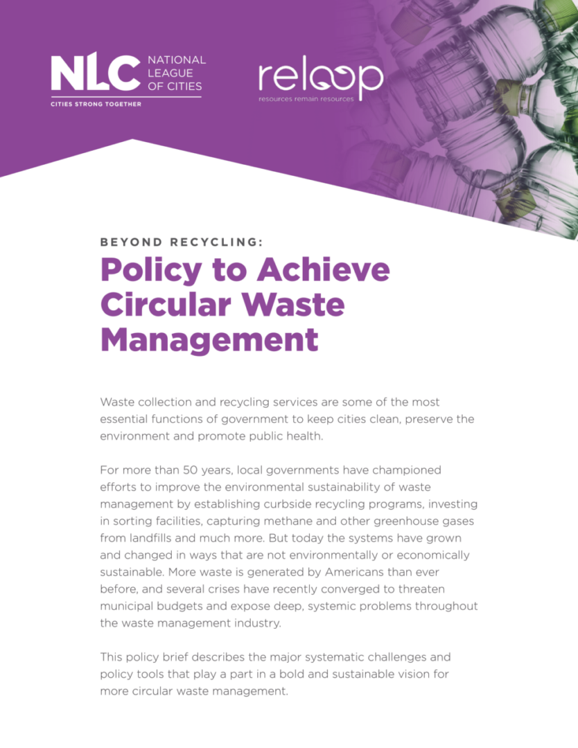 Beyond Recycling: Policy to Achieve Circular Waste Management ...