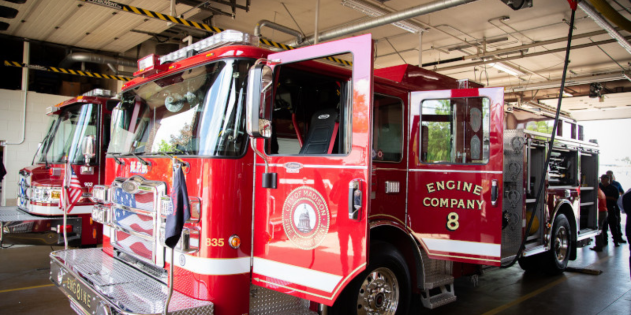 MGE Partners With the City of Madison to Support Electric Fire Truck ...