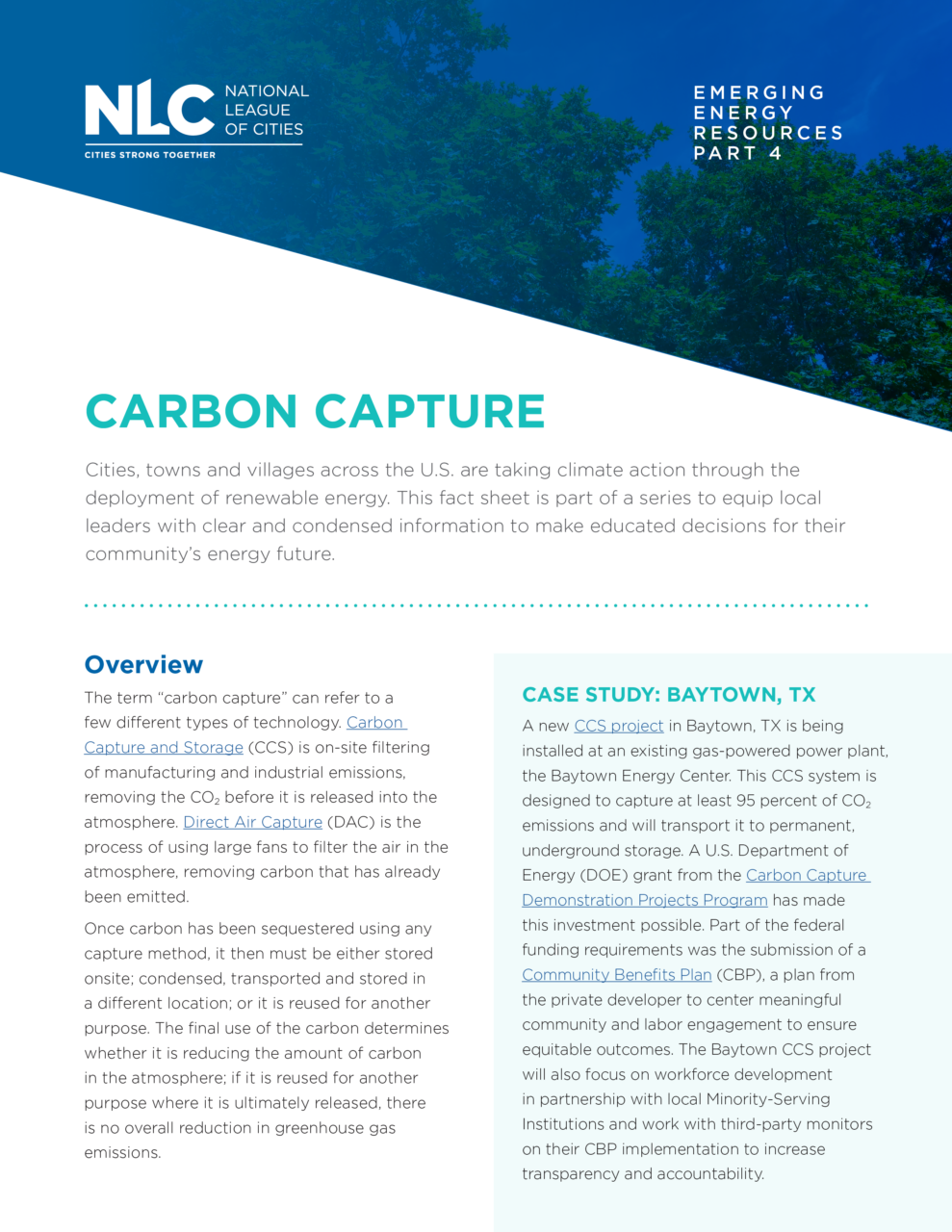 Emerging Energy Resource Series - National League of Cities