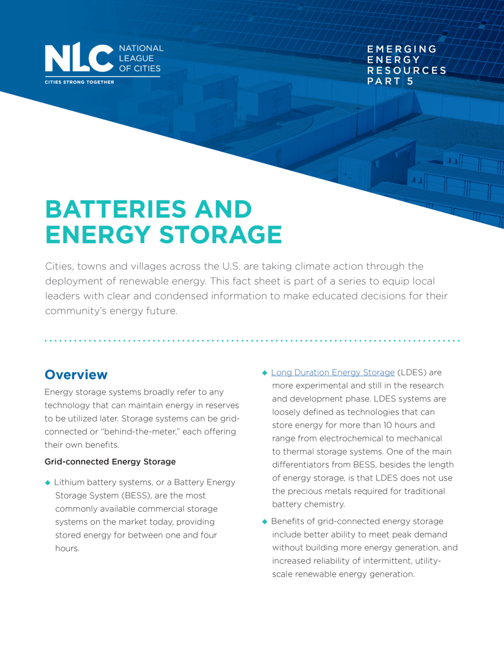 Emerging Energy Resource Series - National League of Cities